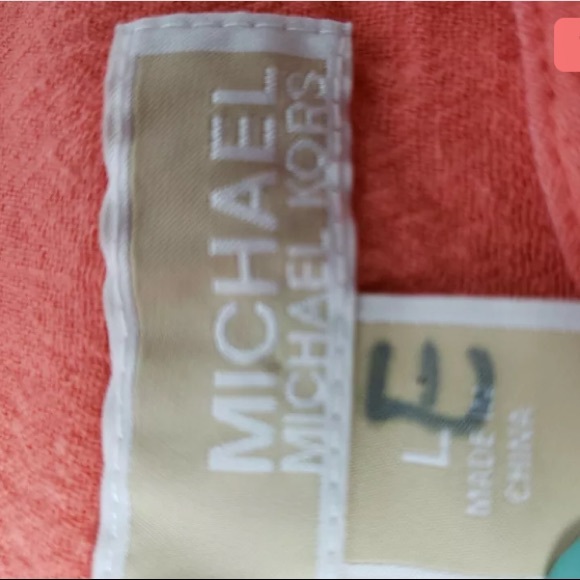 MICHAEL Michael Kors | Tops | Michael Kors Peach Orange Cinch Waist ...